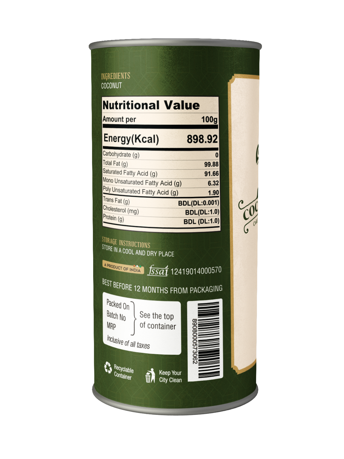 Wooden Cold Pressed Virgin Coconut Oil – Chekko Oils Store