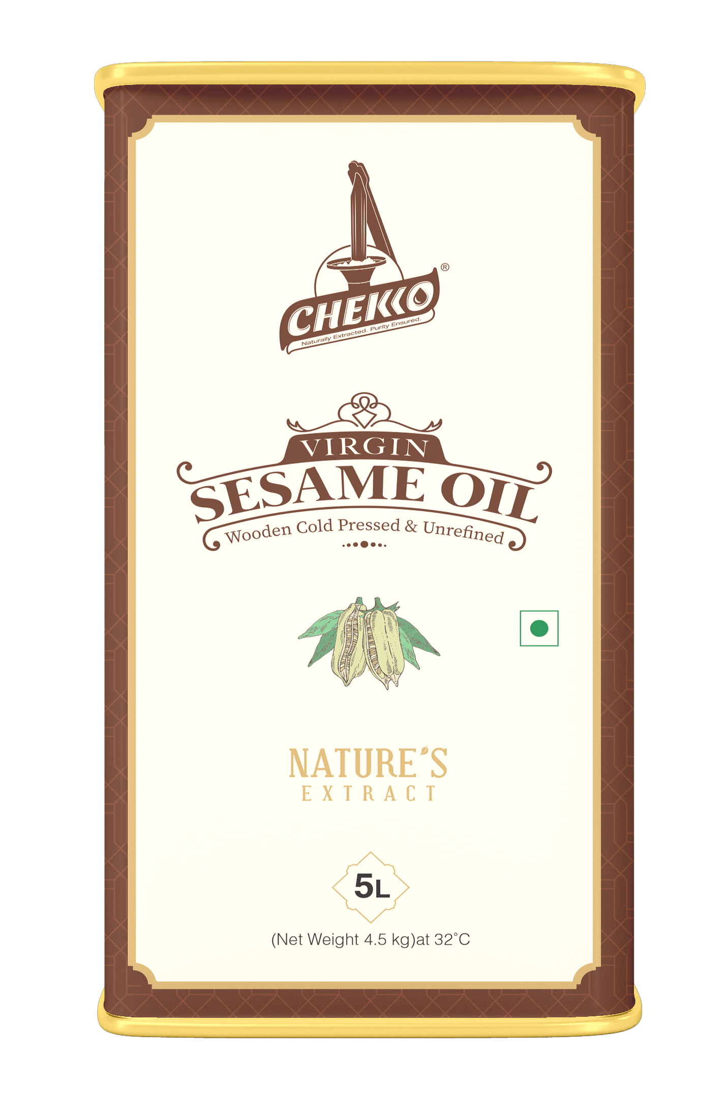 Wooden Cold Pressed Sesame Oil – Chekko Oils Store
